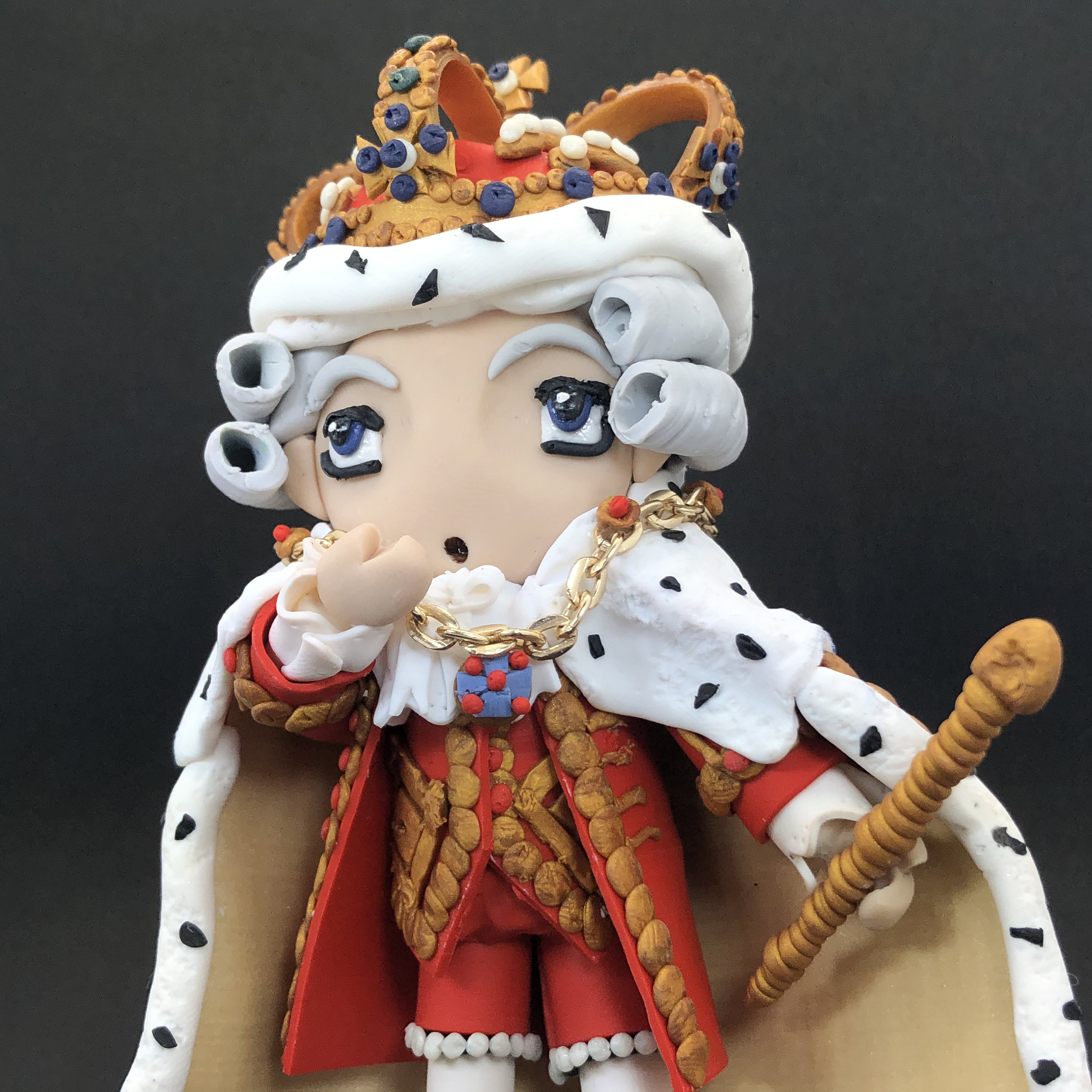 King George III Hamilton Polymer Clay Figure - Etsy