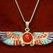 Egyptian Winged Amulet, Vulture Amulet, Gemstones Amulet, Made in Egypt ...