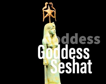 Replica Goddess Seshat Goddess of Writing & Measurement Egyptian Seshat Handmade Replica Replica ...