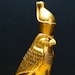 Golden Large God Horus Wearing Double Crown - Horus Statue - Falcon ...