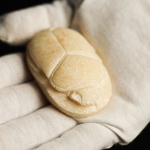 Ancient Egyptian Scarab Made From Alabaster Stone, Scarab Beetle ...