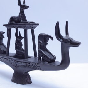 River Boat With Egyptian Anubis and With Beautiful Egyptian Details ...