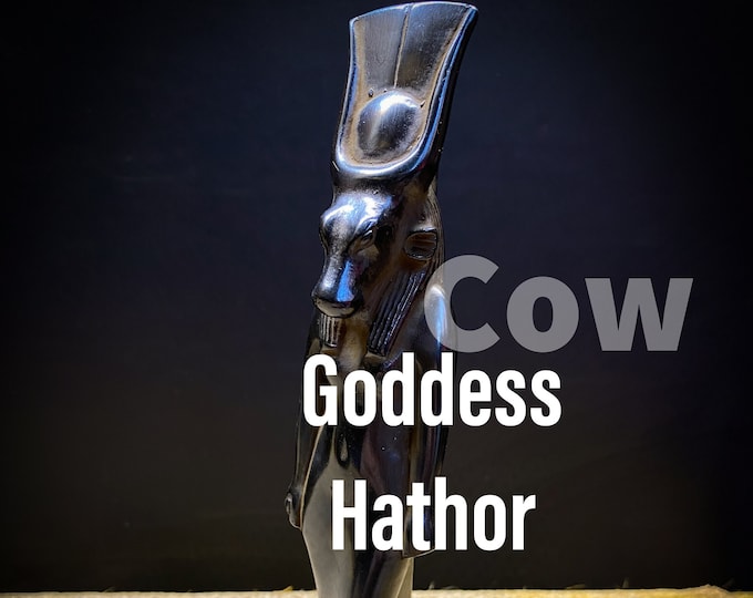 Marvelous Hathor Goddess Statue Standing - Goddess of Beauty - Made ...