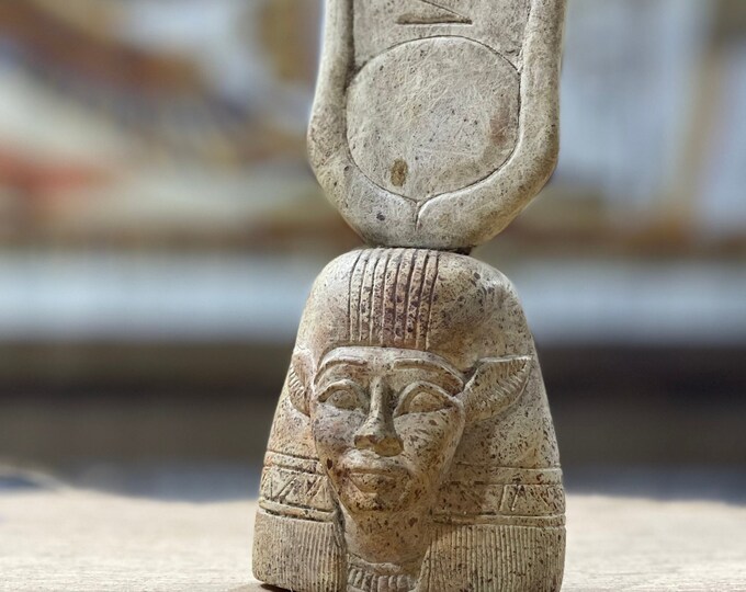Egyptian Goddess Hathor Hathor Face With Beauty Smile. Hand - Etsy