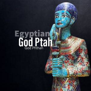 Ptah God, Ptah Statue, Phthah Egyptian God, Egyptian God Ptah Statuette ...
