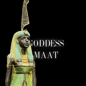 Ancient Egyptian Goddess Maat Sculpture - Maat Statue - Goddess of ...