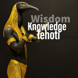 Ancient Egyptian Black and Gold God Thoth, Thoth God of Moon, Egyptian ...