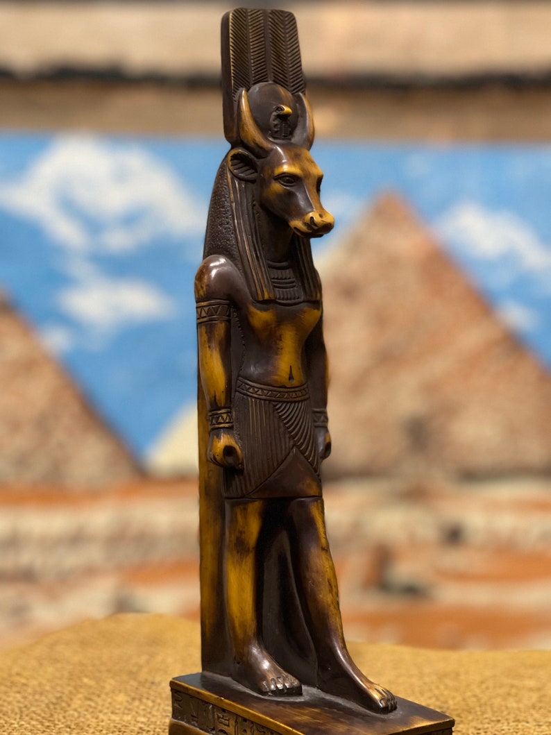 Manifest Goddess Hathor Statue Cow Goddess in Ancient Egypt - Etsy