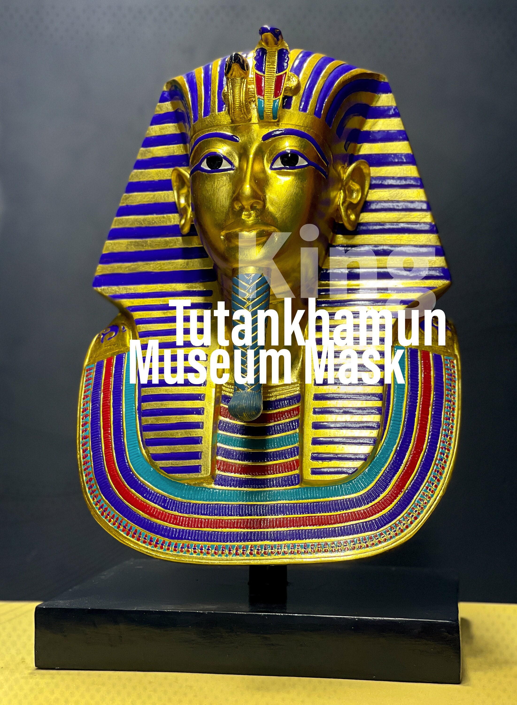 Egyptian Replica King Tutankhamun Mask the Powerful King - Etsy