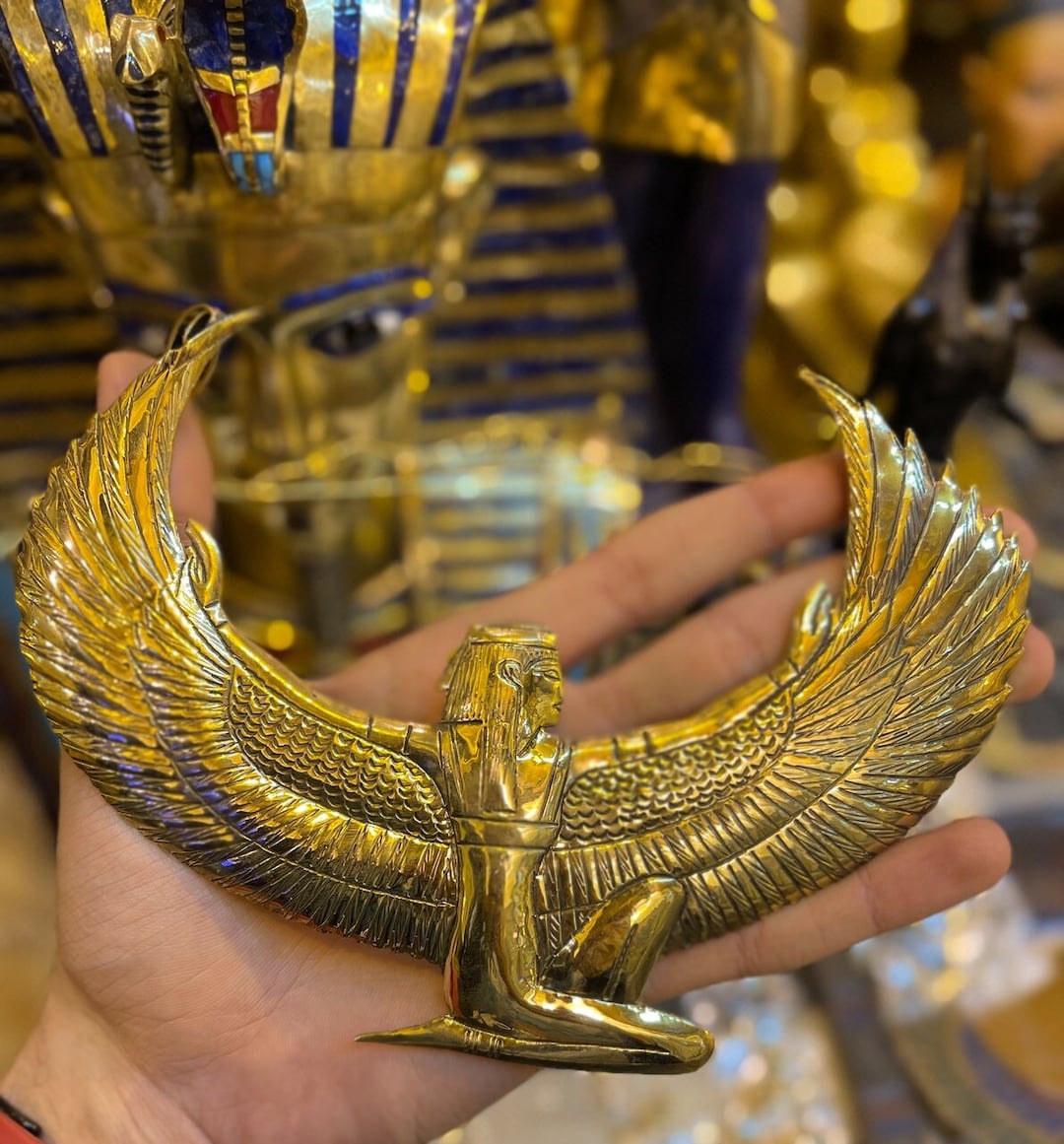 Ancient Egyptian Goddess Isis Necklace, Isis Pendant , Handmade ...