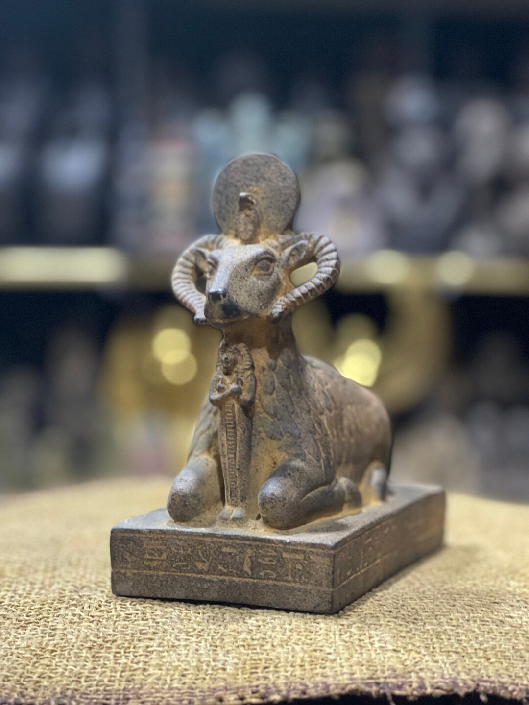 God Amun in the Form of God RA, Amun in Combination With Goddess Hathor ...