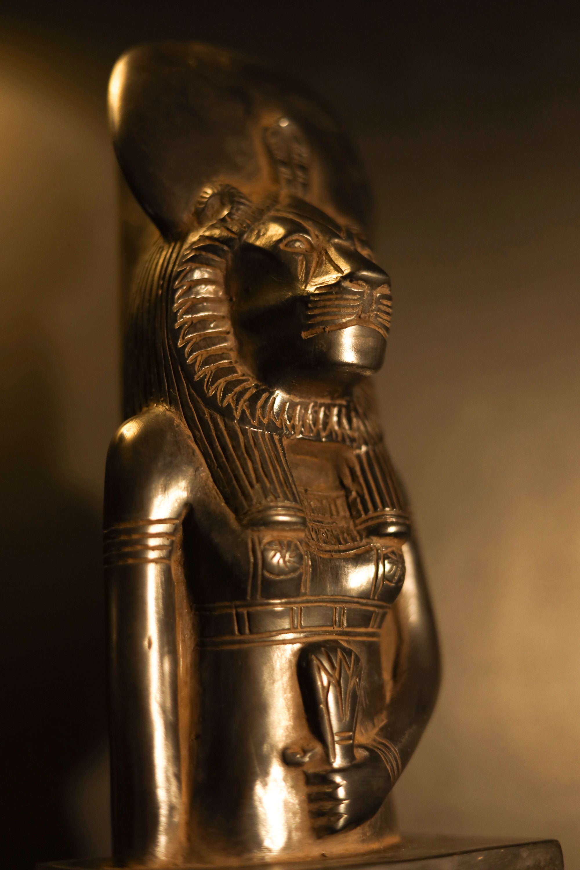Glorious God Sekhmet, Intricate Spiritual Artifact for Altar, Unique ...