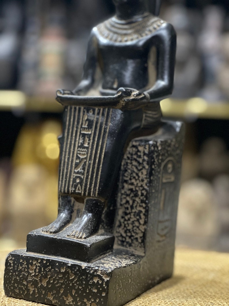 Egyptian Imhotep Statue Ancient Engineer Imhotep Pharaonic - Etsy
