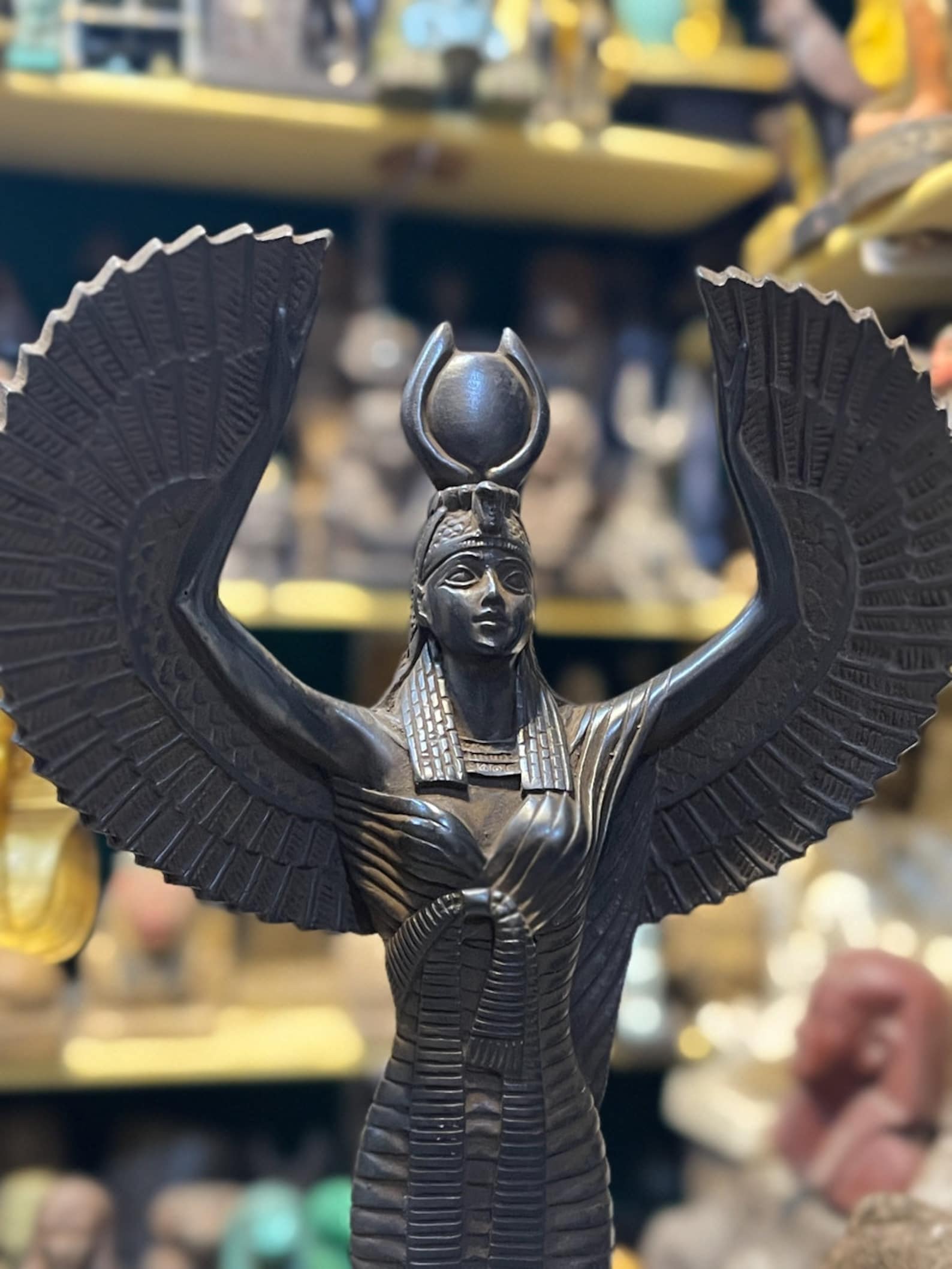 Egyptian Goddess Isis Statue With Special Cartouche Isis - Etsy
