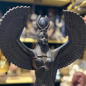 Egyptian Goddess Isis Statue With Special Cartouche, Isis Statue With ...