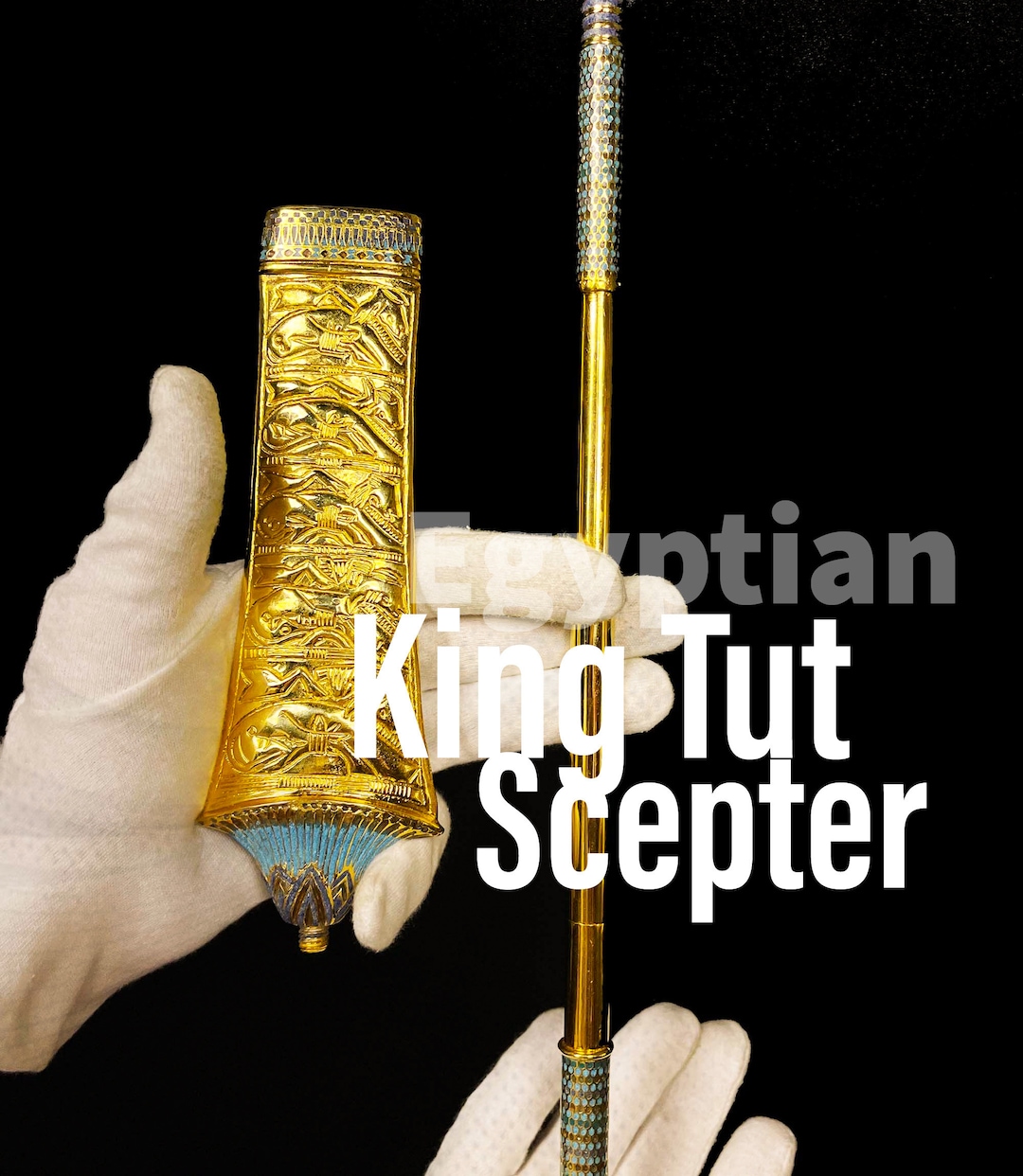 Ancient Egyptian Royal Scepter, King Tutankhamun Scepter, Sekhemt Scepter - Etsy