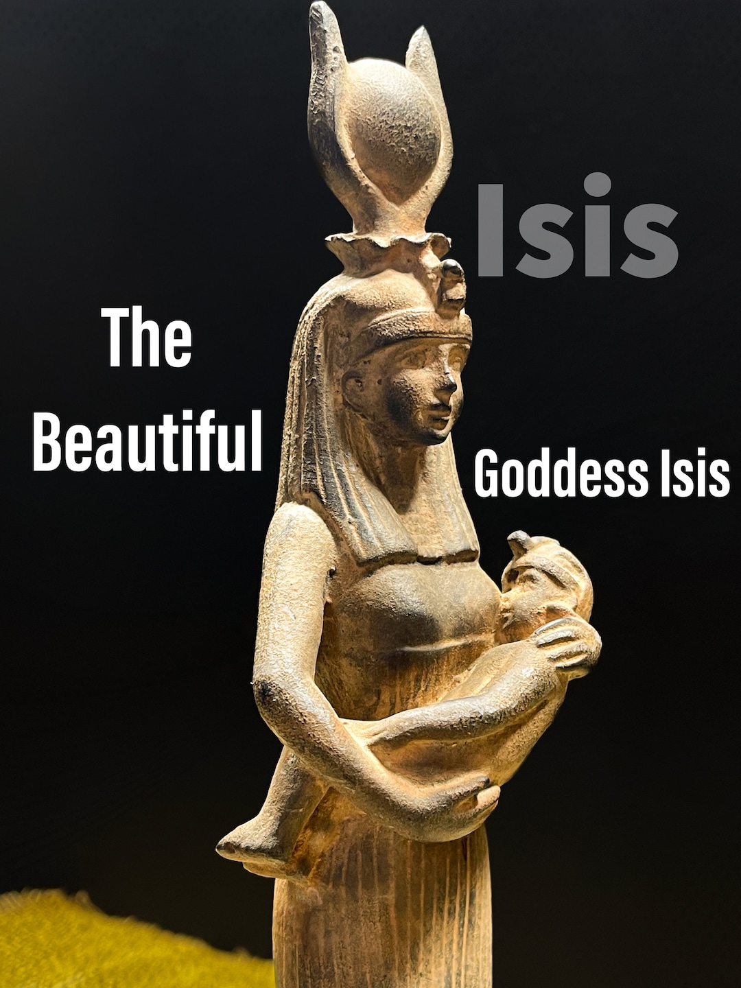 Ancient Egyptian ISIS, Motherhood Goddess , Goddess Isis Sculpture With ...