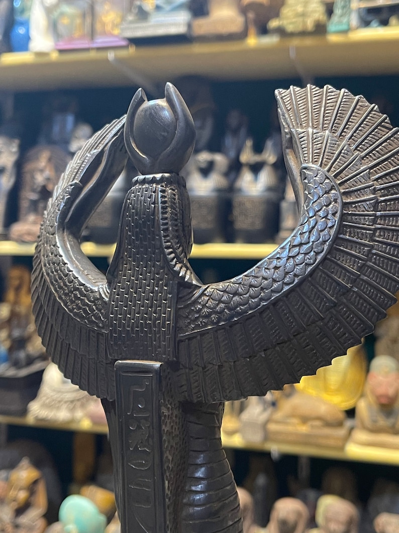 Egyptian Goddess Isis Statue With Special Cartouche Isis - Etsy