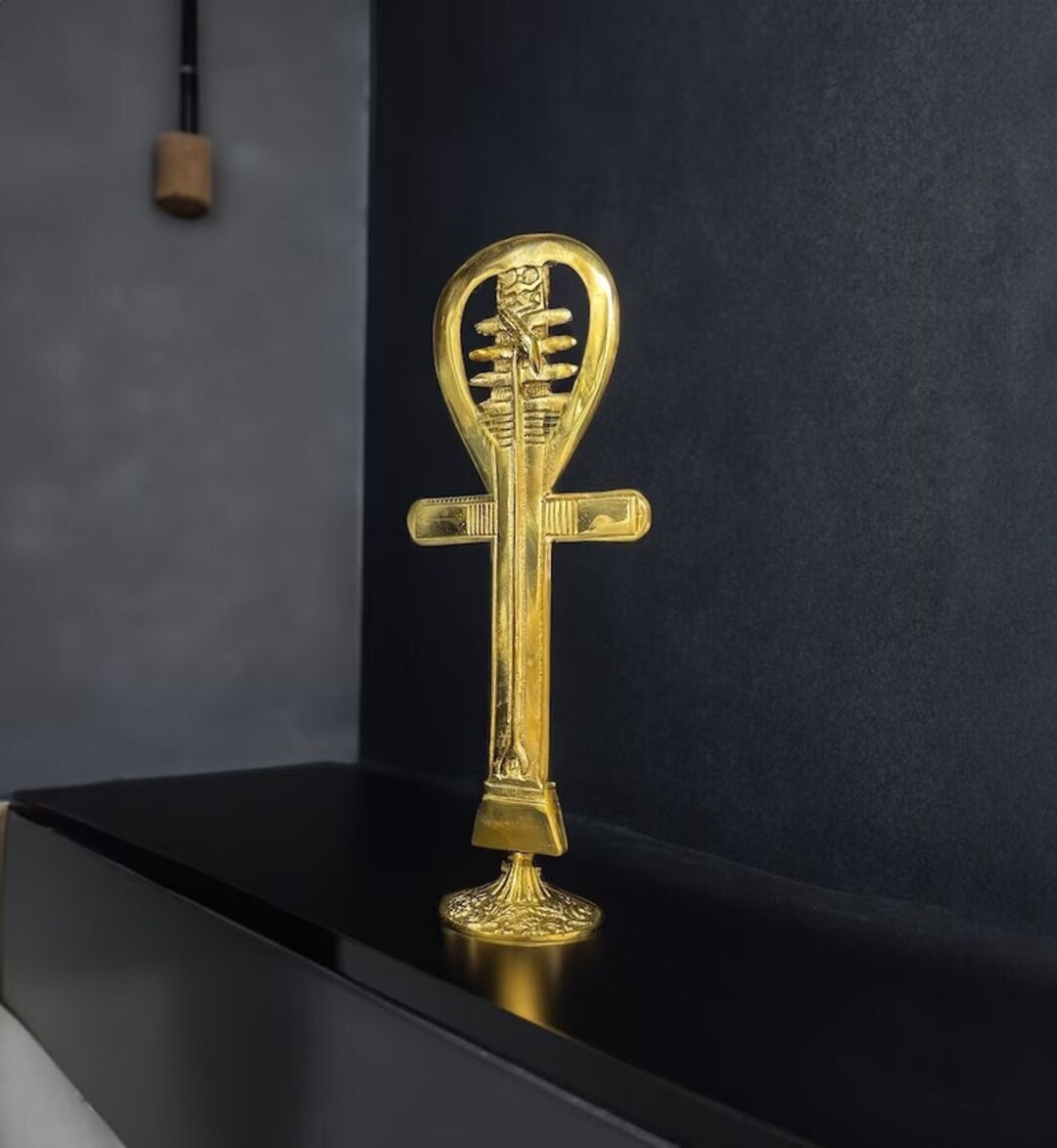 Egyptian Ankh Key of Life and Djed Osiris Symbol, Backbone of the God ...