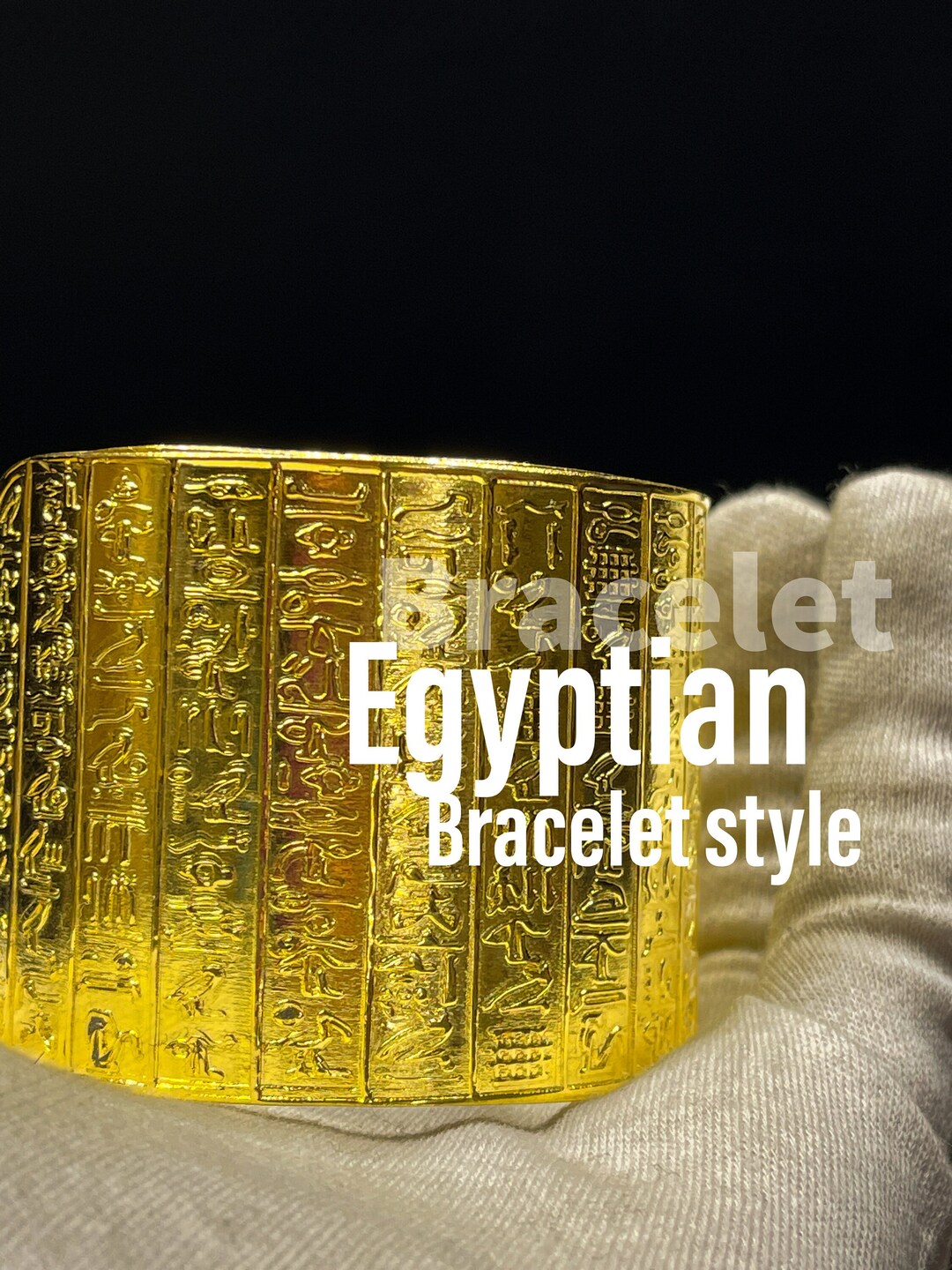 Unique Handmade Bracelet of the Egyptian Hieroglyphs - Egyptian Style ...