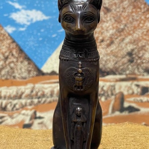Ancient Egyptian Goddess Bastet Statue - One of a Kind Piece - Etsy