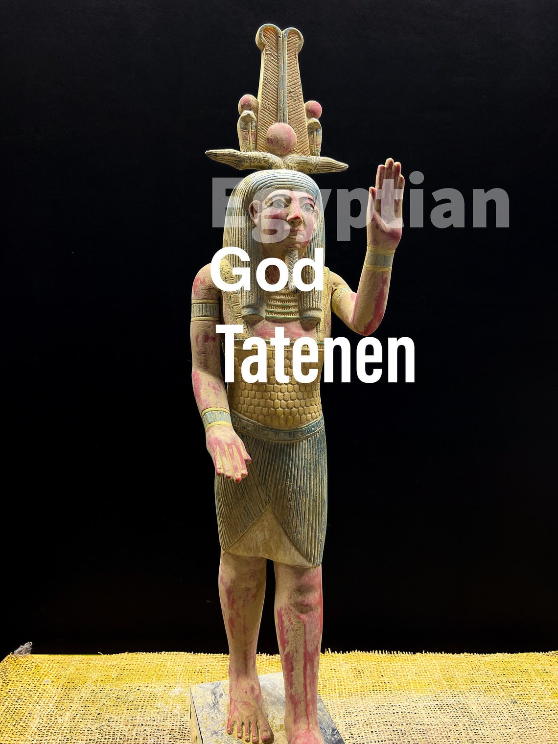 Egyptian God Tatenen Sculpture, Father of Gods, God of the Rising Earth ...