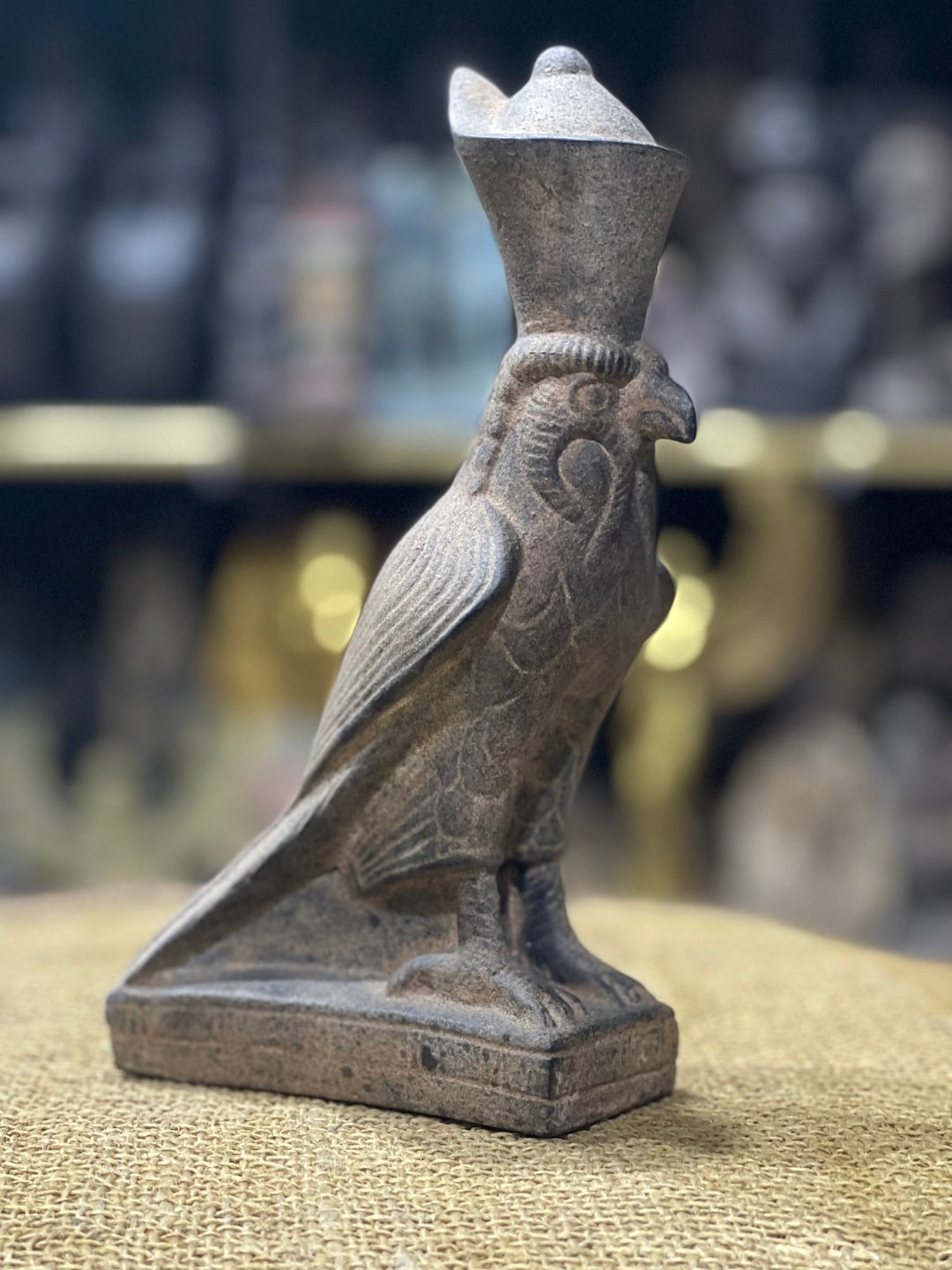 Egyptian God Horus Statuette, Horus Statue, Falcon God. - Etsy