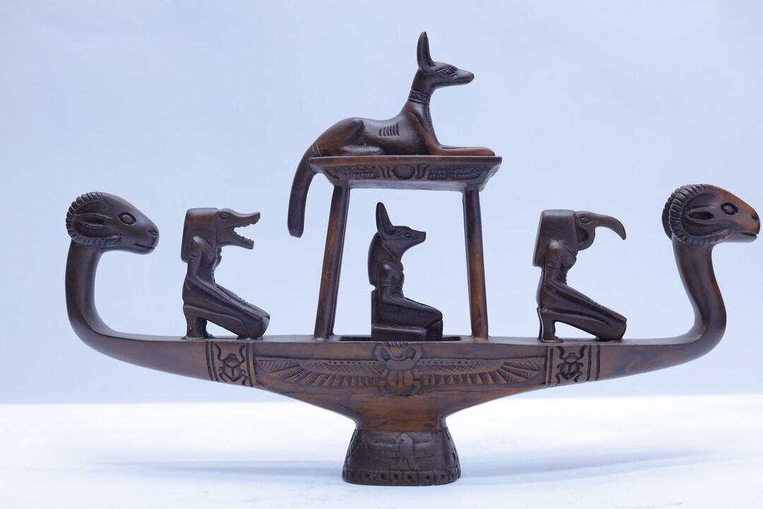 River Boat of the Dog Anubis and With Amazing Egyptian Details- Our ...