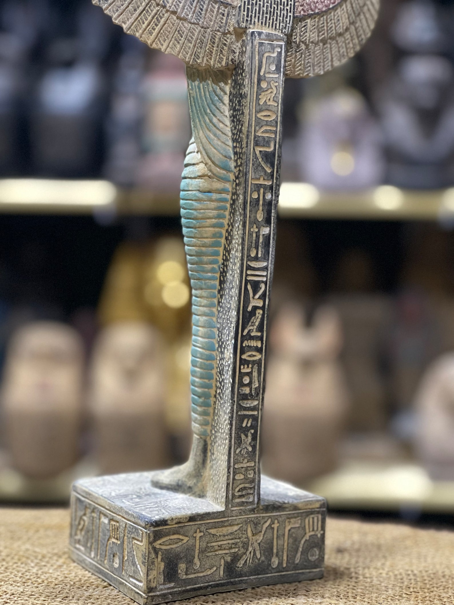 Egyptian Goddess Isis Statue With Special Cartouche, Isis Statue With ...