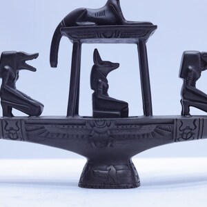 River Boat With Egyptian Anubis and With Beautiful Egyptian Details ...