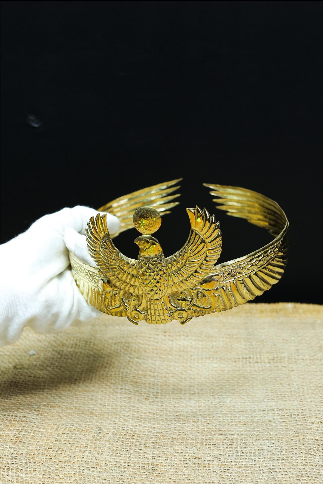 Unique Ancient Egyptian Horus God Crown, Brass Crown, God Horus, Falcon ...