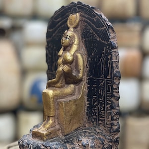 Egyptian Goddess Isis Statue Nursing Horus, Isis Statue With Spiritual ...