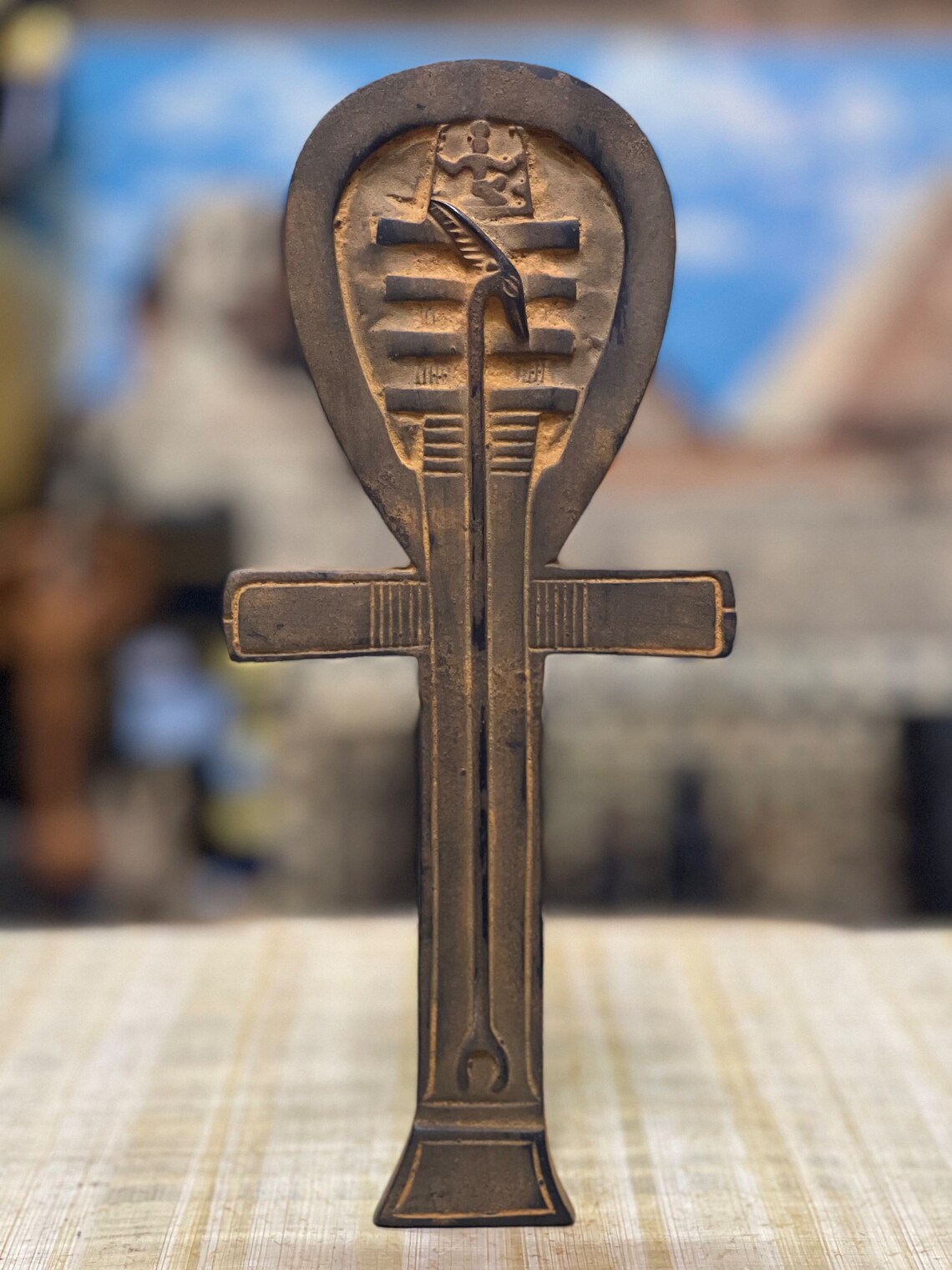 Egyptian Ankh Key of Life Ankh Key With Djed of God Osiris. - Etsy