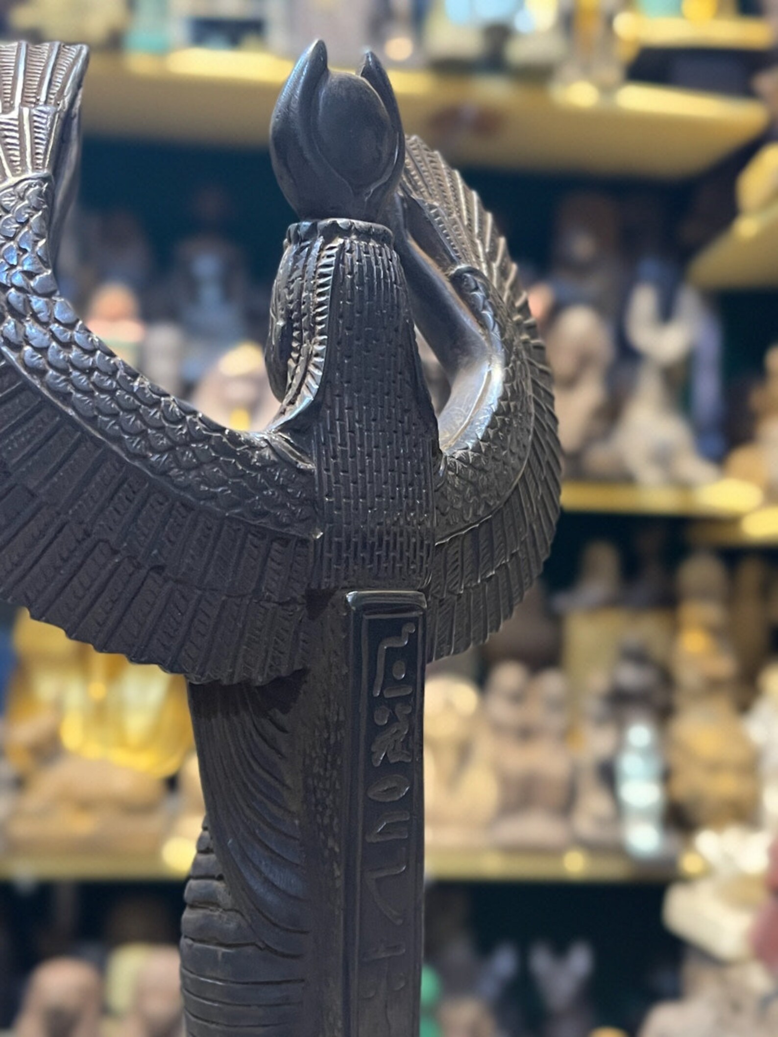 Egyptian Goddess Isis Statue With Special Cartouche Isis - Etsy