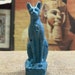 Egyptian Bastet Cat Statue, Bastet Statue, Egyptian Blue Bastet Cat ...