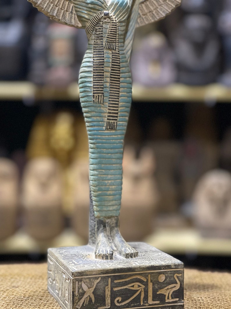 Egyptian Goddess Isis Statue With Special Cartouche, Isis Statue With ...