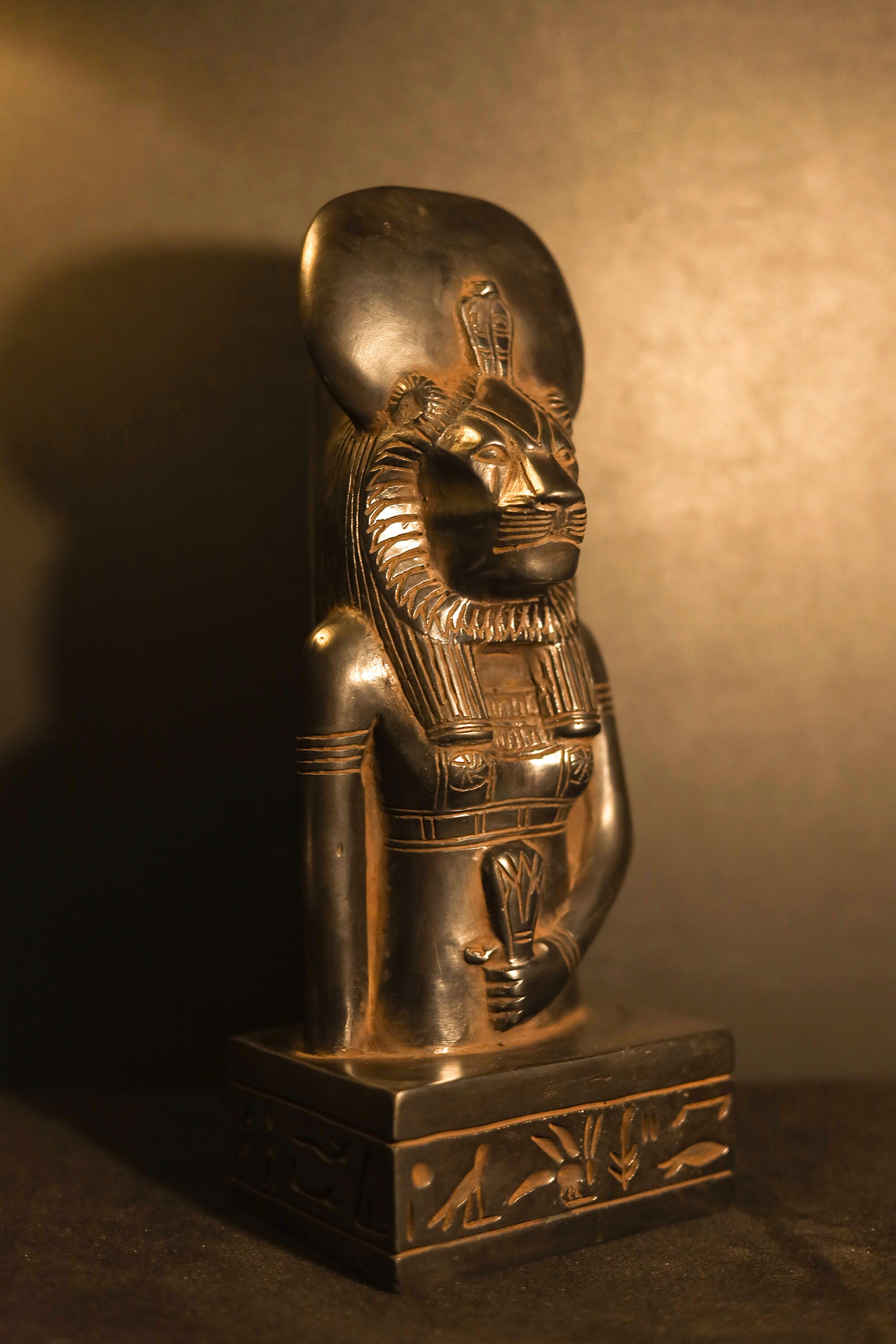 Glorious God Sekhmet, Intricate Spiritual Artifact for Altar, Unique ...