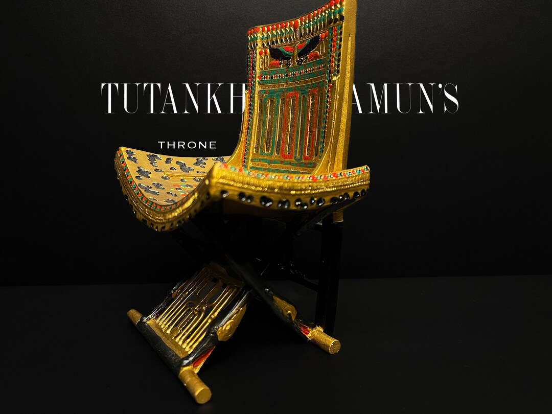 Gorgeous King Tutankhamun Throne, Replica Throne of King Tutankhamun ...
