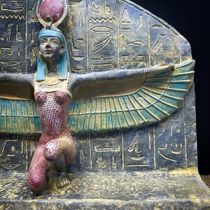 Egyptian Goddess Isis Statue With Special Cartouche, Isis Statue With ...