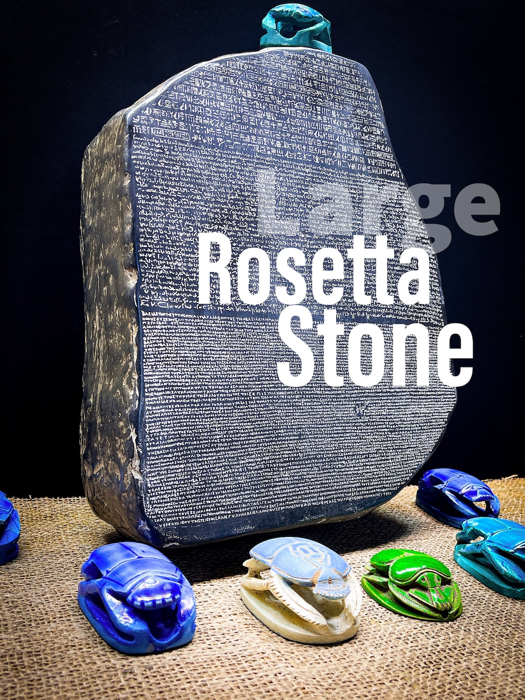 The Rosetta Stone Replica - Handmade Basalt Wall Relief for the Rosetta ...