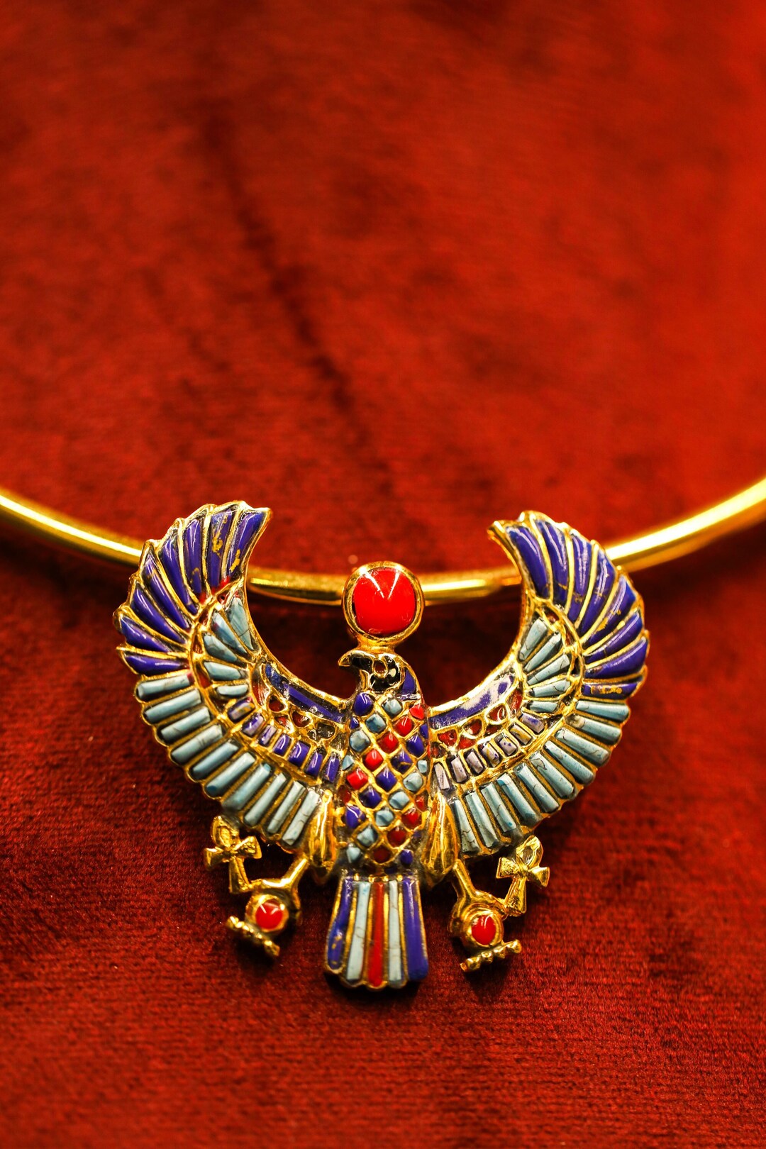 Wings of Divine Protection: the Winged Horus Necklace - Symbol of Power ...