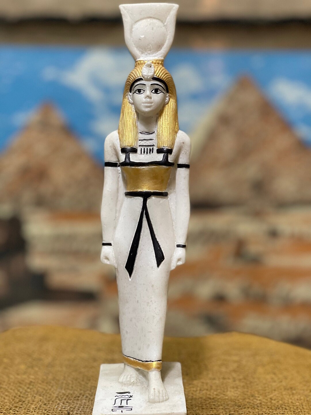 Egyptian Goddess Hathor Statue, Beautiful Goddess Hathor, Egyptian ...