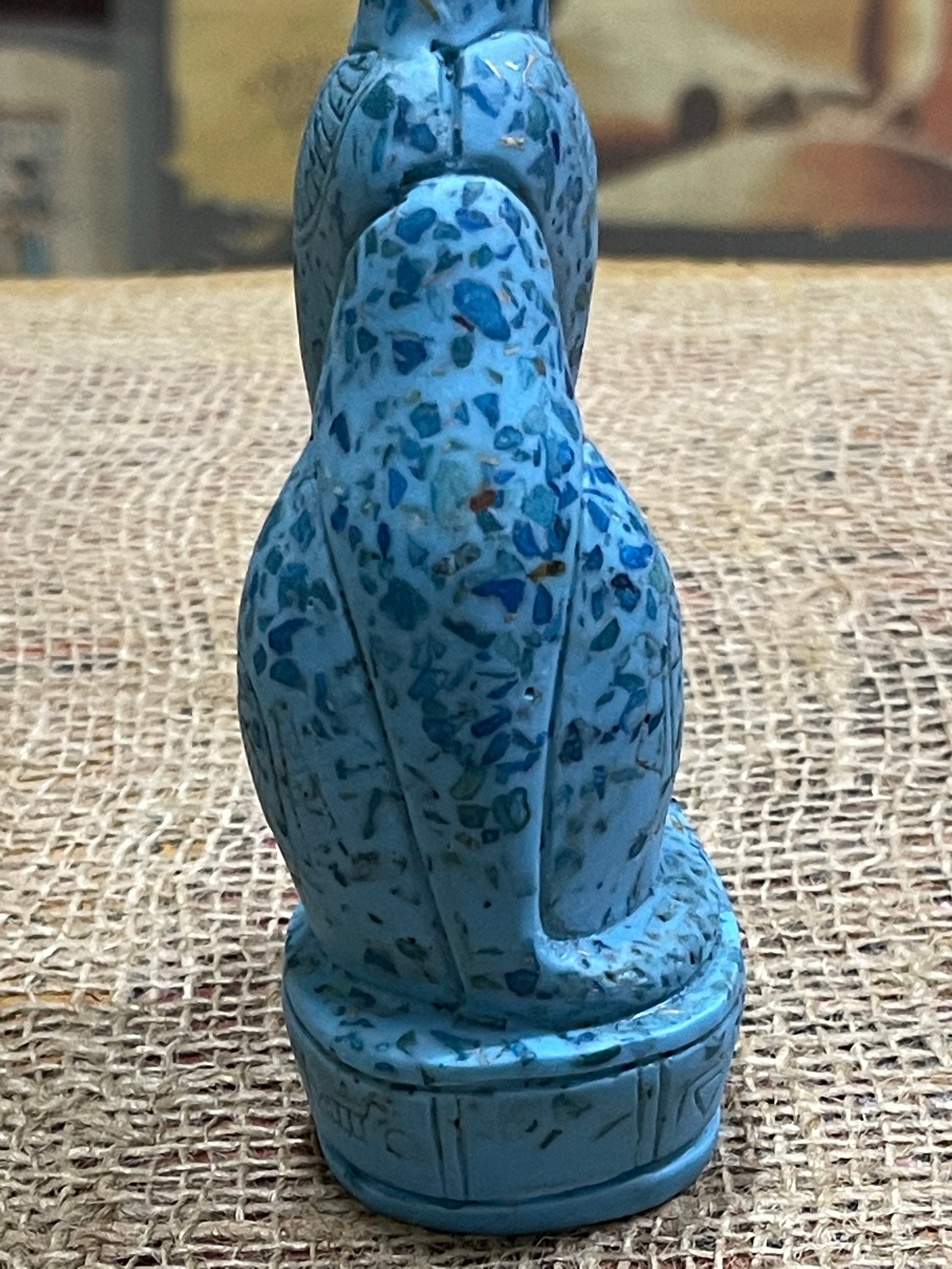Egyptian Bastet Cat Statue Bastet Statue Egyptian Blue - Etsy