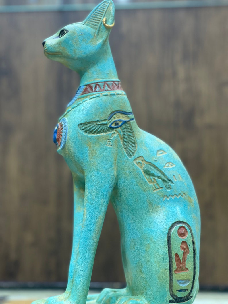 Ancient Egyptian Goddess Bastet Statuette, Ancient Egyptian Cat, Bastet ...