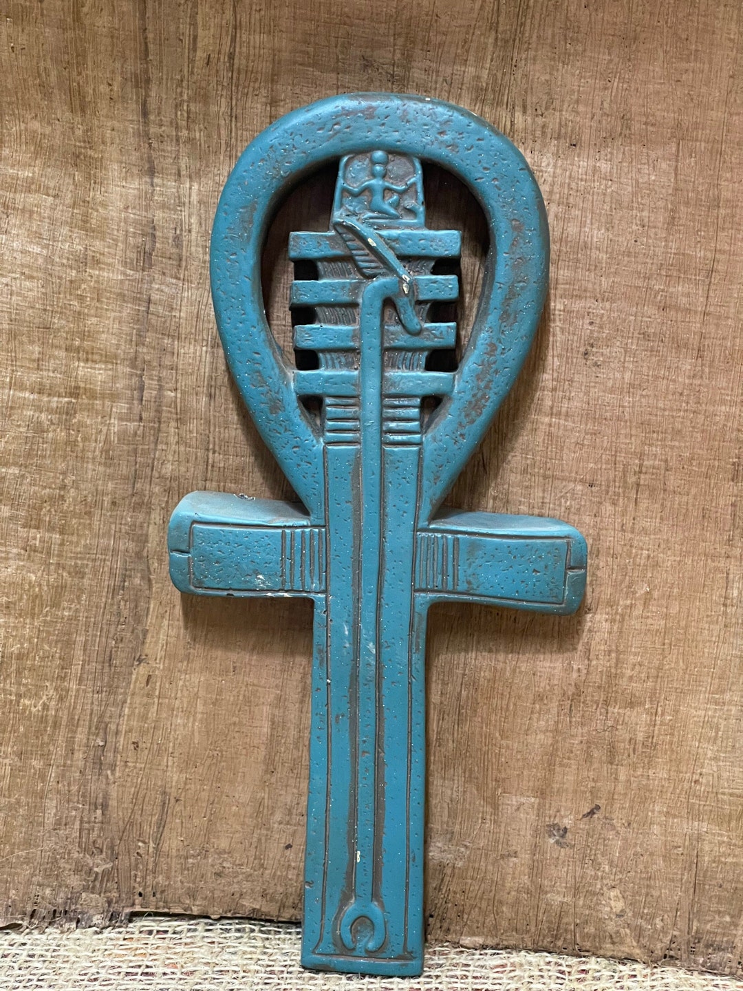 Ancient Egyptian Key of Life Ankh With God Osiris Djed, Made From ...