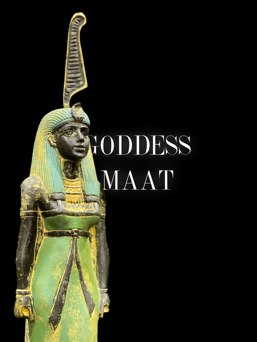 Ancient Egyptian Goddess Maat Sculpture - Maat Statue - Goddess of ...