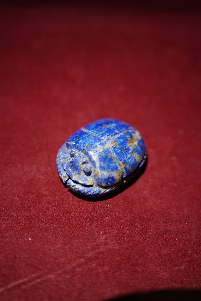 Scarab Made From Lapis Lazuli, Made in Egypt With Care and Love. - Etsy