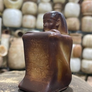 Egyptian Scribe Statue, Read and Write Figurine Statue in Ancient Egypt ...