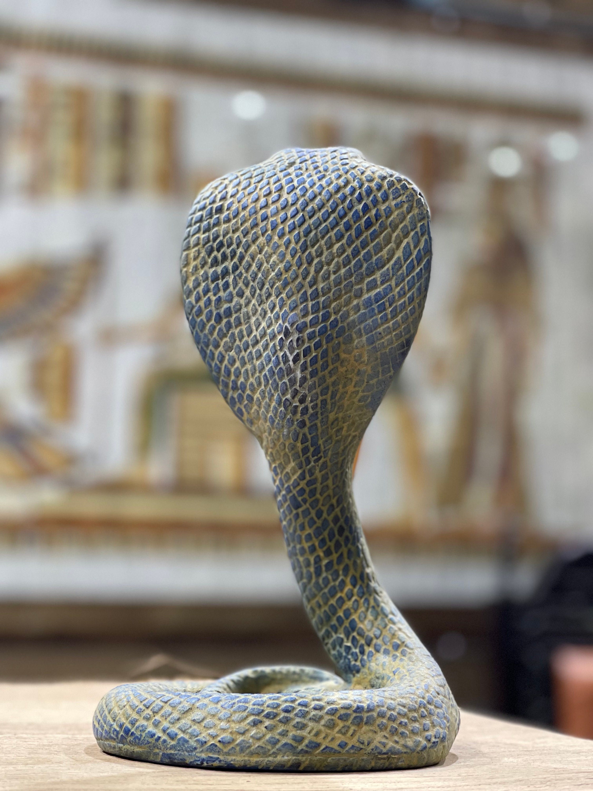 Egyptian Cobra Snake Statue Egyptian Uraeus. Large Cobra . - Etsy