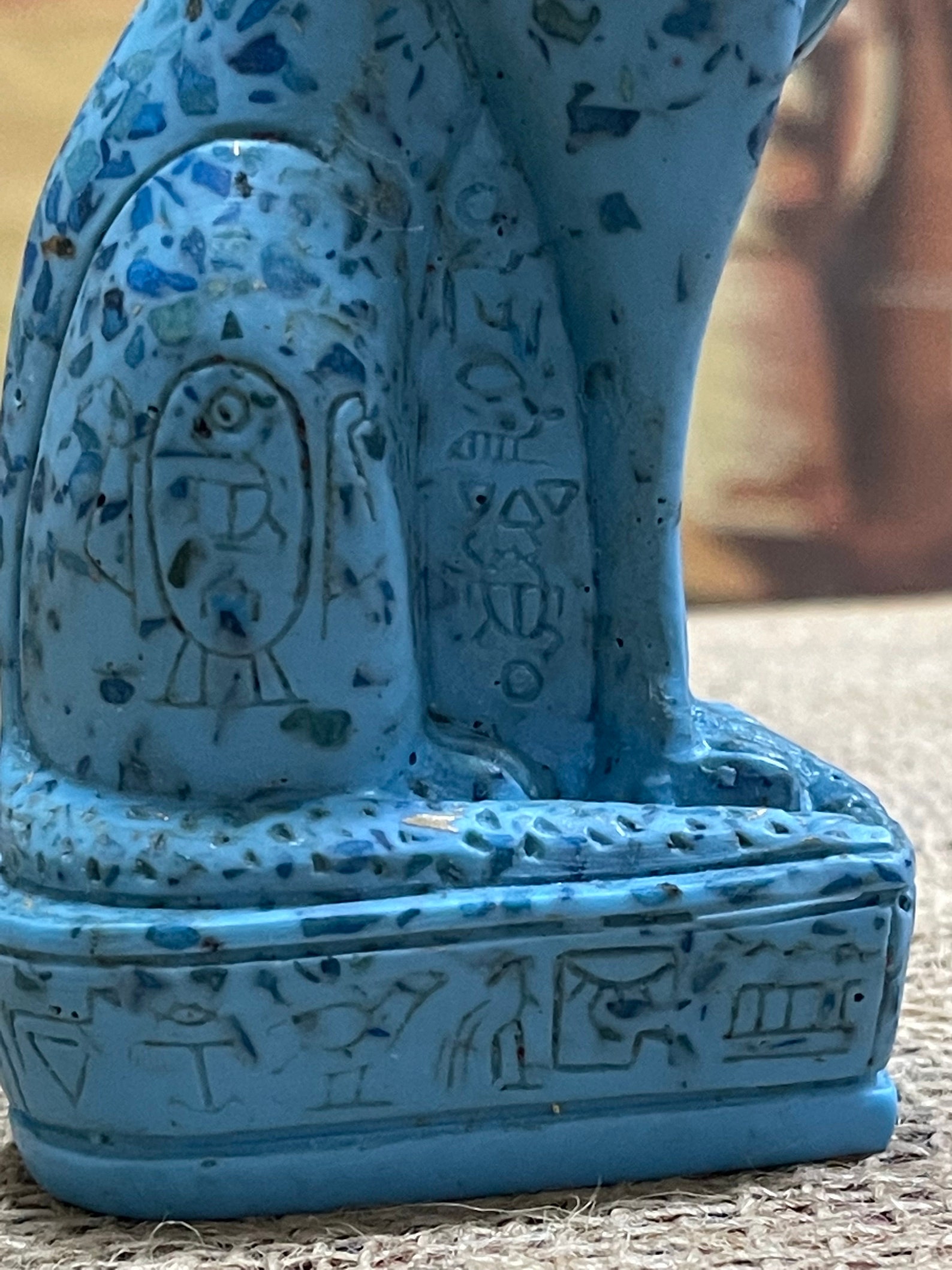 Egyptian Bastet Cat Statue Bastet Statue Egyptian Blue - Etsy